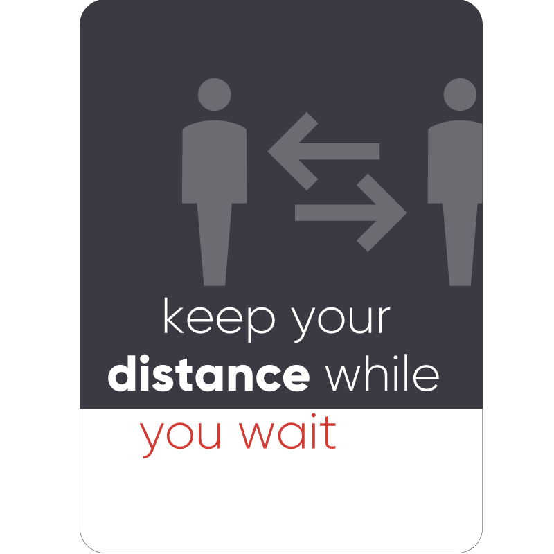 Social Distancing Sign - Office Design Concepts